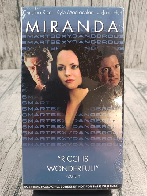 MIRANDA (VHS, 2003, Screener) Christina Ricci, Kyle MacLachlan, John ...