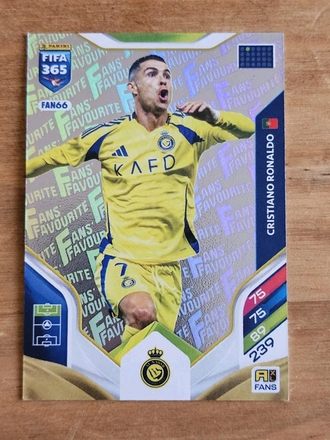 PANINI FIFA 365 Adrenalyn XL 2026 Cristiano Ronaldo Fans Favourite card ...