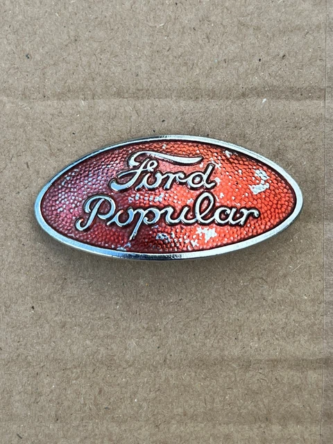 FORD POPULAR AUTOMOBILE Car Badge Emblem Mascot Grill Radiator £110.00 ...