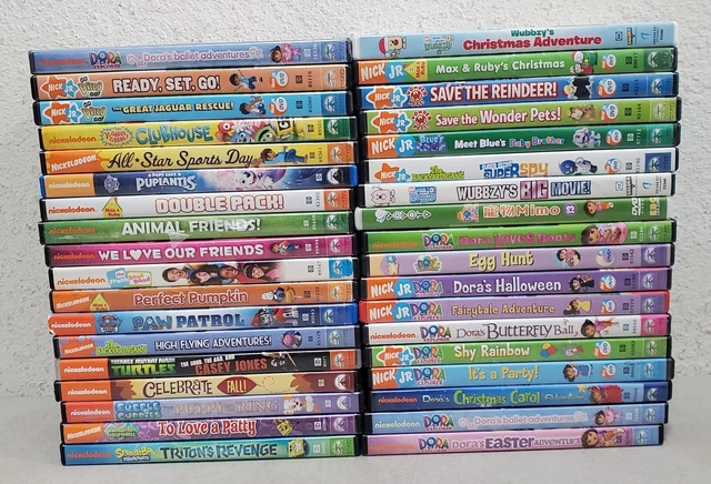 NICKELODEON NICK JR DVD Lot 36 Dora Explorer Go Diego Max Ruby Paw ...