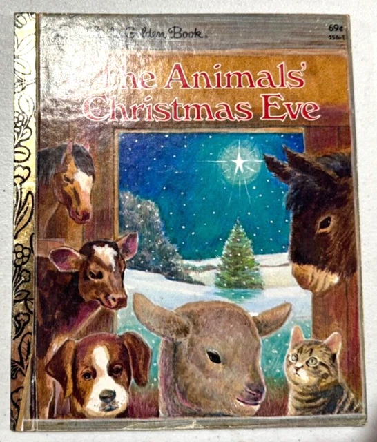 VINTAGE: LITTLE GOLDEN BOOK THE ANIMAL'S CHRISTMAS EVE 1979 Edition ...