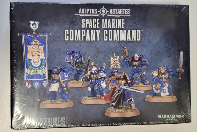 SPACE MARINE COMPANY COMMAND OOP *New in Box SEALED* Space Marines ...