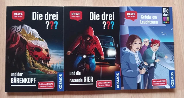 3 BÄNDE-DIE DREI Fragezeichen bzw. Ausrufezeichen| Rewe Sammeledition ...