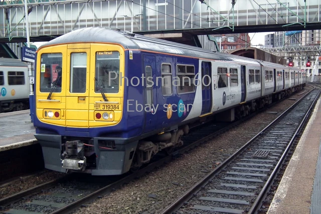 CLASS 319 319384, 4 car EMU, in new Northern at Manchester Oxford Road ...