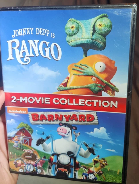 RANGO / BARNYARD 2 Movie Collection DVD Johnny Depp Sam Elliott ...
