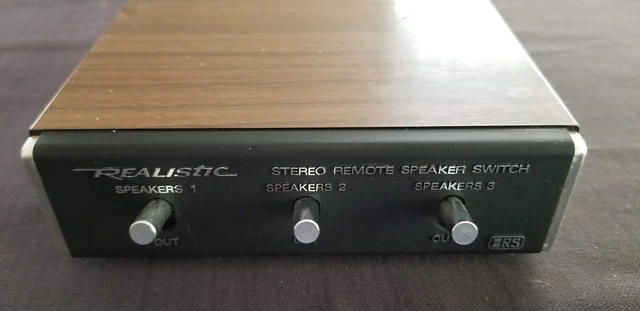 VINTAGE REALISTIC STEREO Remote Speaker Switch 3-Way 40-125A Radio ...