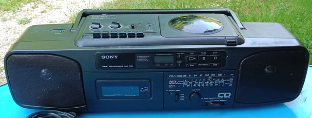 SONY CFD 50L Boombox Portable Cd Radio Cassette Corder Fonctionne EUR ...