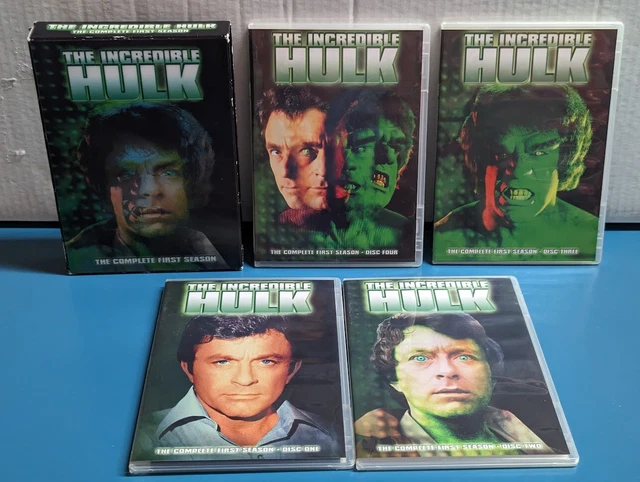 THE INCREDIBLE HULK - The Complete First Season (DVD, 2006, Set de 4 ...