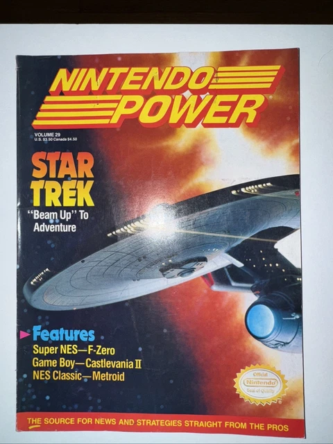 NINTENDO POWER STAR Trek Volume 29 October 1991 Complete Set with ...