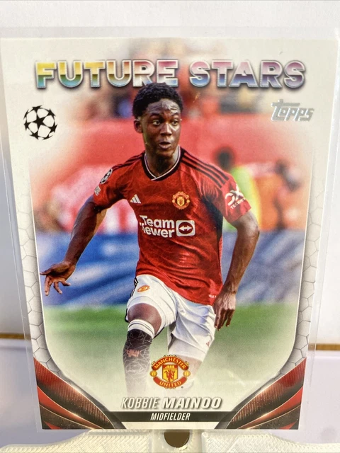 TOPPS 2023/24 COMPETIZIONE UEFA per club Future Stars Kobbie Mainoo ...