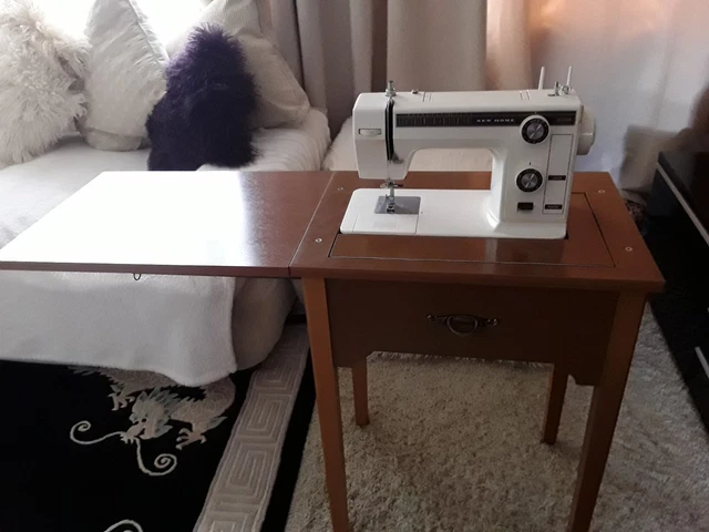 LIVRET NEW HOME Electric Sewing Machine with solid wood table £54.99 ...