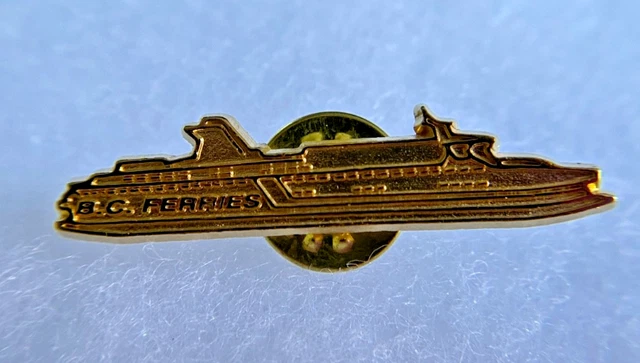 B.C. FERRIES METAL lapel pin British Columbia Canada boat ferry ...