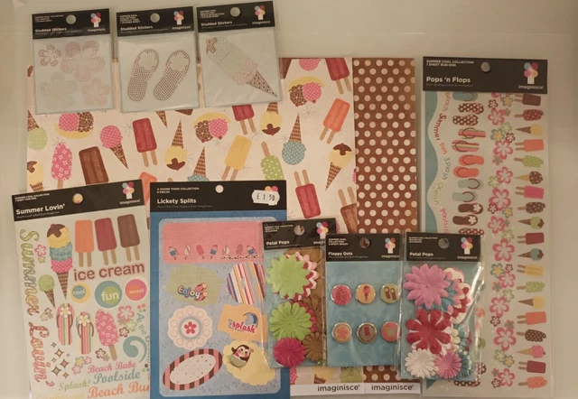 IMAGINISCE SUMMER COORDINATED Papercraft Kit/Bundle**Great Value**NEW £ ...