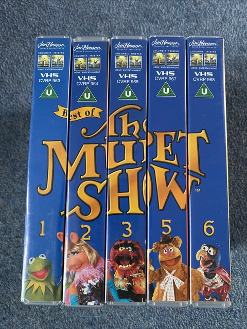 BEST OF THE Muppet Show Box Set 5 X Video Vhs Vol 1 2 3 5 6 Jim Henson ...