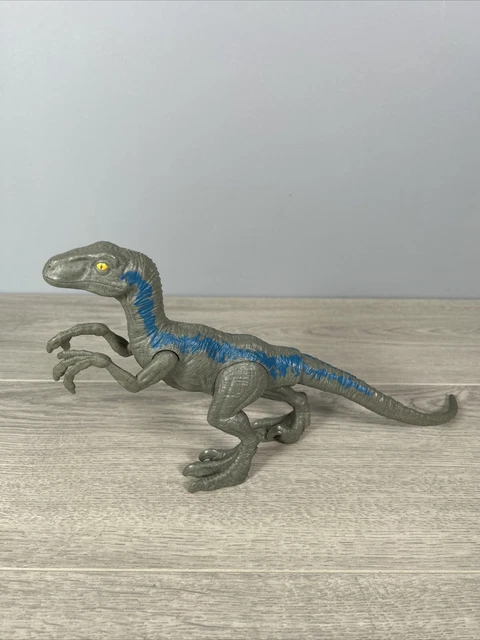 DINOSAUR JURASSIC PARK World Velociraptor Raptor Blue £9.99 - PicClick UK