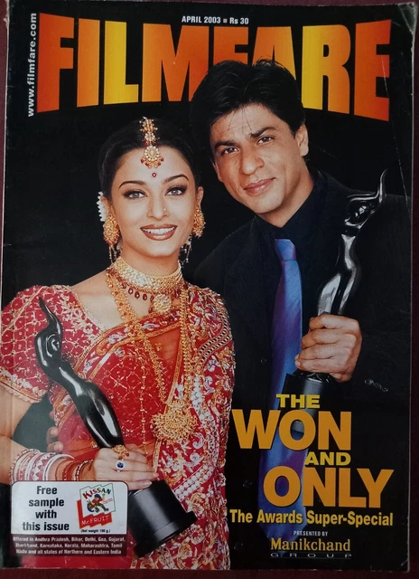 VINTAGE & ORIGINAL Indian Filmfare Magazine 2003 - Shah Rukh Khan ...