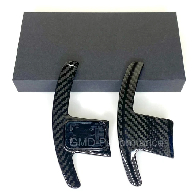 BMW CARBON FIBRE White +/- M Performance Gear Shifter Paddles G20 G30 ...