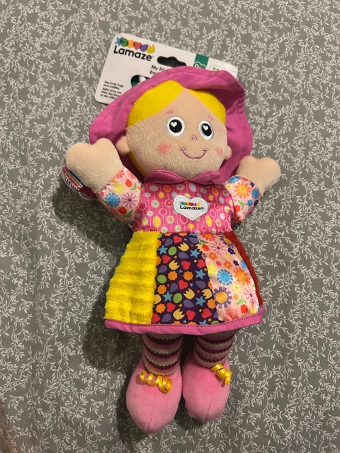 LAMAZE PLAY AND Grow My Friend Emily Clip On Pram Toy Bright Colours £9 ...