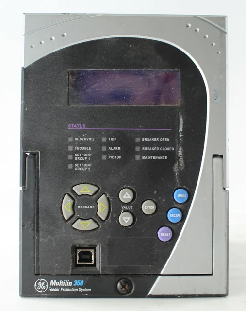 GE MULTILIN 350 Feeder Protection Relay System 350-E-P5-G5-H-S-S-N-N-1E ...