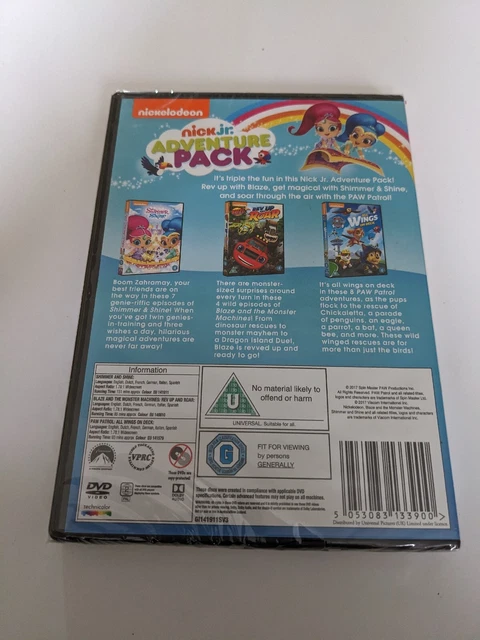 NICK JR. PACK Aventure Junior - Nickelodeon [DVD] Neuf & Scellé Gratuit ...