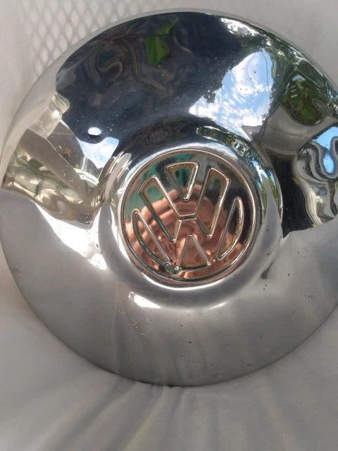 VINTAGE VW VOLKSWAGEN T2 Bus Camper Van Chrome Wheel Trim Hub Cap £36. ...
