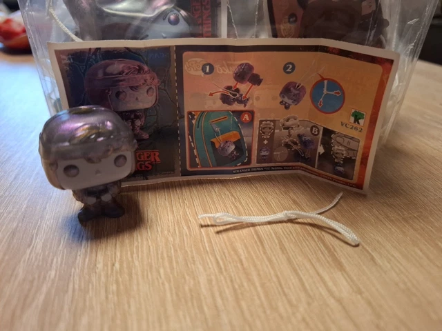 KINDER JOY STRANGER THINGS FUNKO POP- 2025- Dustin Upside Down VC262 ...