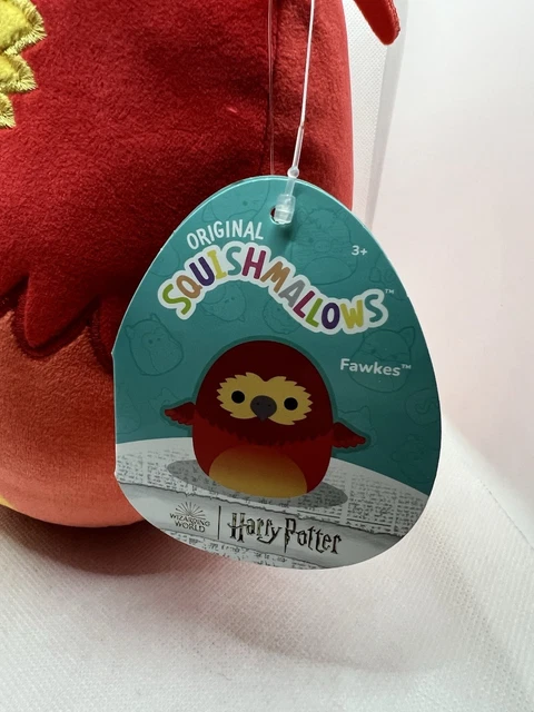 FAWKES HARRY POTTER Squishmallow 8" Plush Soft Toy Red Bird Pheonix NEW ...