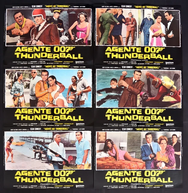 FOTOBUSTA AGENT 007 Thunderball Sean Connery Claudine Auger Spy F84 EUR 181,02 - PicClick FR