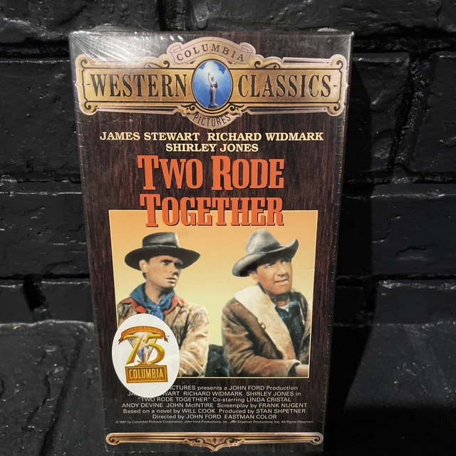 TWO RODE TOGETHER VHS James Stewart Richard Widmark Western Sealed/New ...