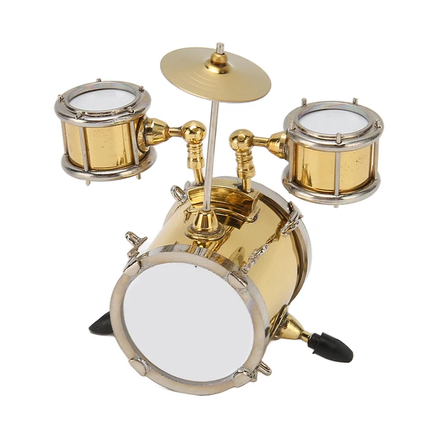 MINIATURE DRUM SET Replica Musical Instrument Model Mini Drum Set ...