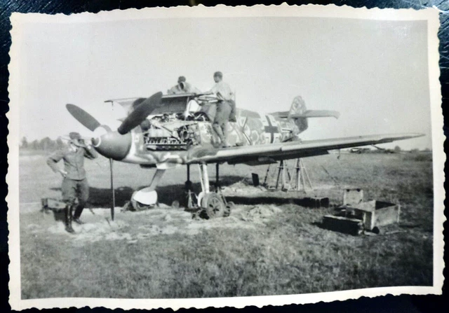 GERMAN PHOTO WW2 WWII ARCHIVE : MESSERSCHMITT Bf-109 _ ENTRETIEN ...