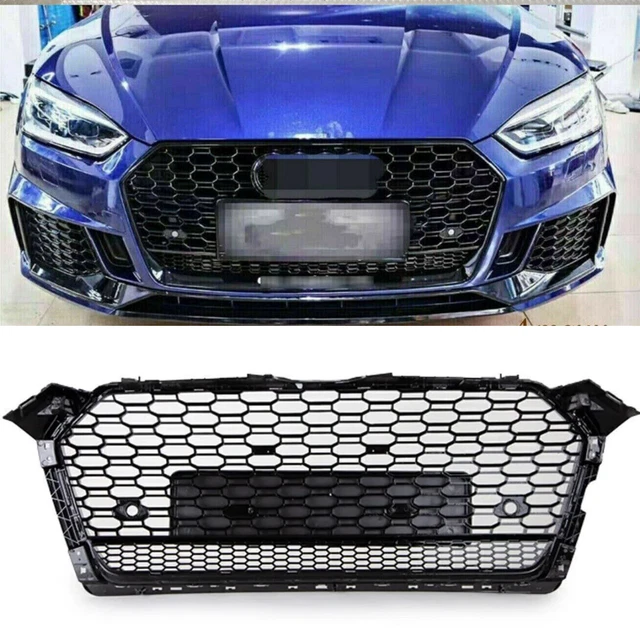 AUDI S5 (2016-2020) RS-Style Gloss Black Honeycomb Radiator Grille £188 ...