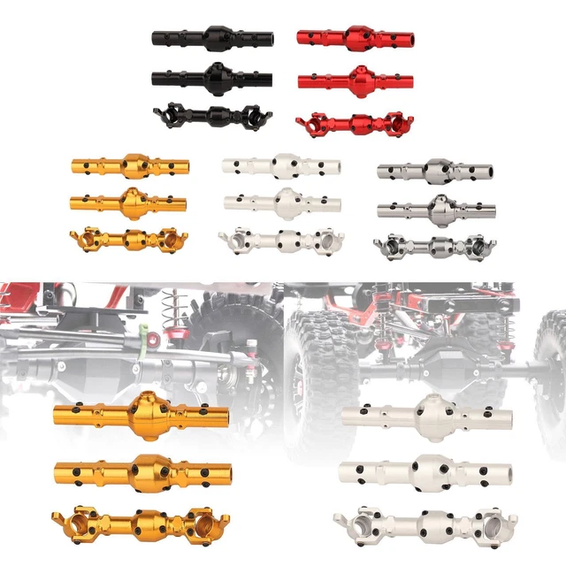 METAL RC FRONT Middle Rear Axle Set for MN D90 D91 1:12 Truck Model Car ...