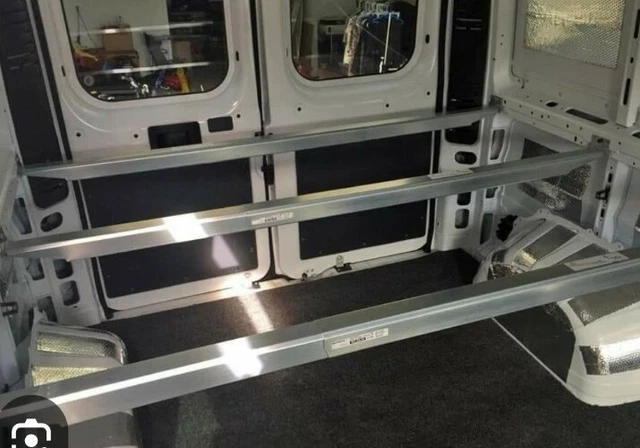 3 SKORVA IKEA Camper Van Bed Mid Beam Central Support Galvanise ...