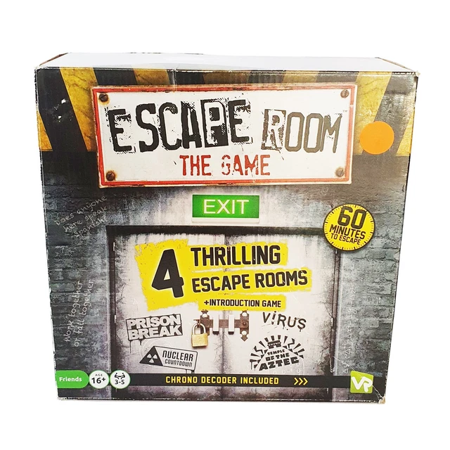 ESCAPE ROOM THE Game 4 Rooms Plus Chrono Decoder Board Game Opened ...