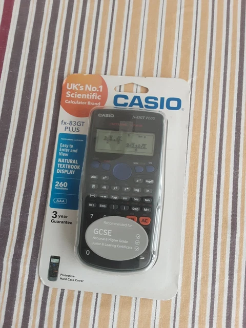 CASIO (FX-83GT PLUS) Scientific Calculator With Hard Case Cover NEW £42 ...