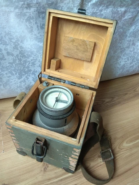 VINTAGE SOVIET COMPASS Goniometer Surveying Angle Meter Russian ...