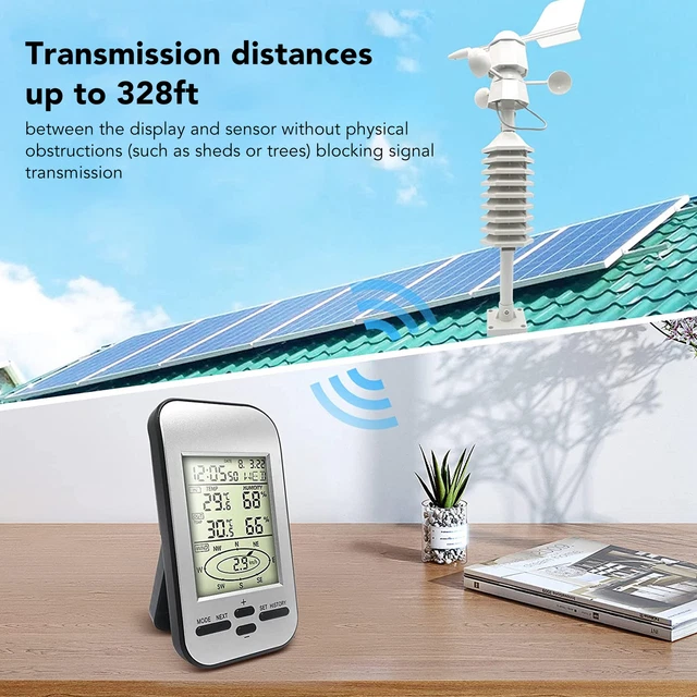 MINI WIRELESS WEATHER Forecast 433MHz Weather Forecast Machine With LCD ...