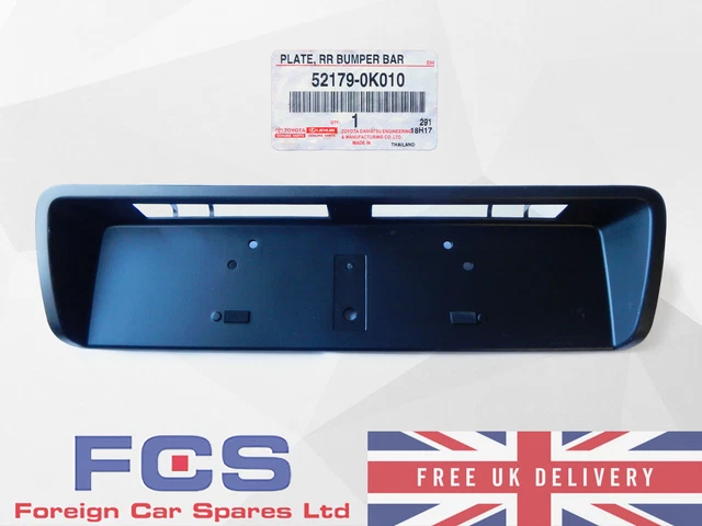 *NEW* GENUINE TOYOTA Hilux Rear Bumper Bar Plate Plastic Moulding 52179 ...