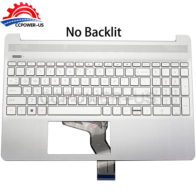 NEW HP 15-EF 15-DY 15S-EQ 15-EF0023DX Palmrest Keyboard No Backlit ...