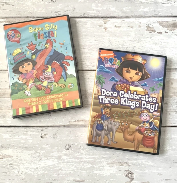 DORA THE EXPLORER DVD Bundle Set of 2 Three Kings Day & Super Silly ...