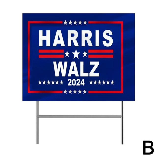 HARRIS WALZ TRUTH Hope Decency 2024 Election Yard Sign n ew with {ε