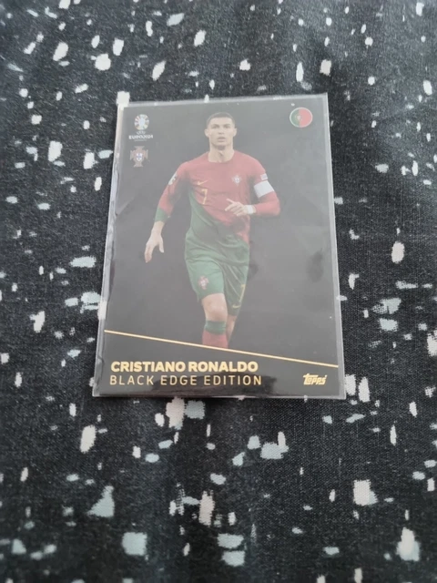 MATCH ATTAX UEFA Euro 2024 Cristiano Ronaldo Black Edge Edition No Be7 £7.00 - PicClick UK