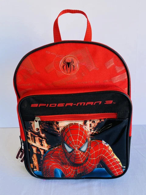 SPIDER-MAN 3 OFFICIAL Marvel 3D Spiderman Backpack Kids Small Red Bag ...