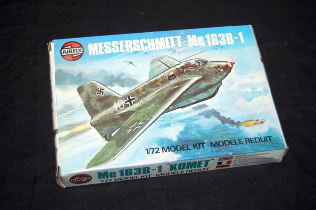 AIRFIX 1/72 SCALE Messerschmitt Me 163B-1 Komet Model Kit 1977 Release ...