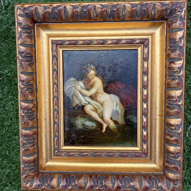 TABLEAU ANCIEN HUILE sur toile XIX eme EUR 200,00 - PicClick FR
