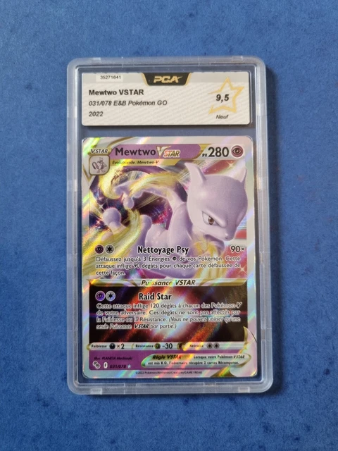 CARTE POKÉMON MEWTWO VSTAR 031/078 E&B Pokémon GO PCA 9,5 EUR 30,00 - PicClick FR