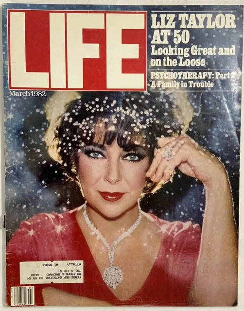 LIFE MAGAZINE MARCH 1982 Elizabeth Taylor at 50 Looking Great And On ...