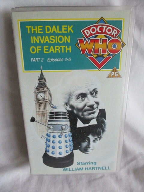DOCTOR WHO VHS Video " The Dalek Invasion of Earth " Part 2 Episodes 4 ...
