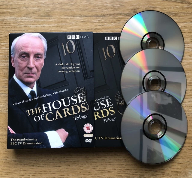 HOUSE OF CARDS Trilogy 3 Disk DVD Box Set BBC VERY GOOD CONDITION £7.95 ...